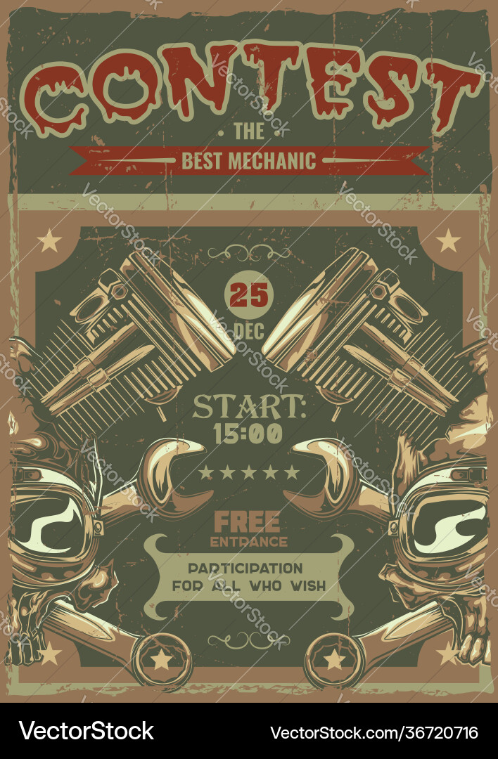 Poster label design Royalty Free Vector Image - VectorStock