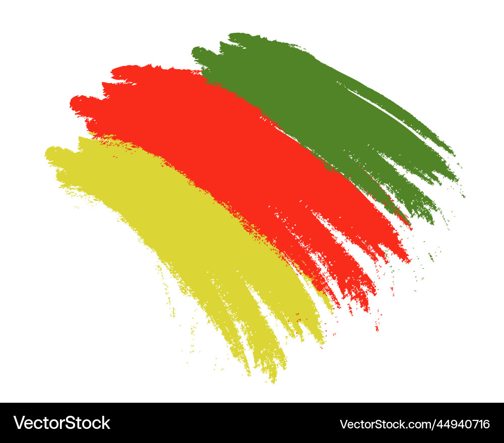 Tricolor Pinsel Hübe Hintergrundgrafiken Vektorbild