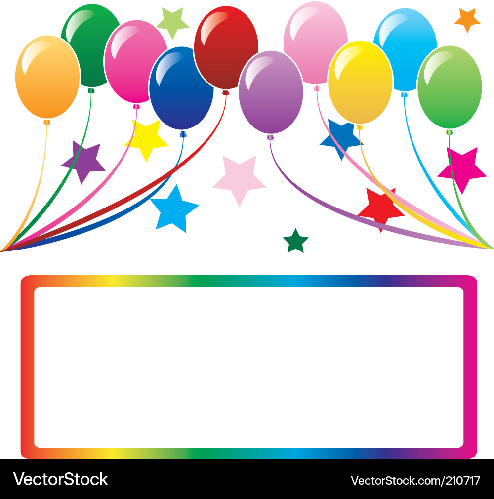 Balloon background Royalty Free Vector Image - VectorStock