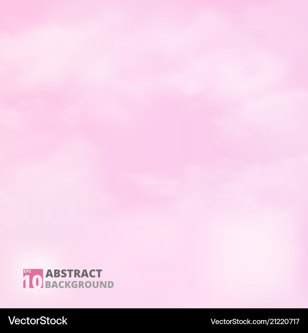 Pink Sky Clouds Pattern Royalty Free Vector Image