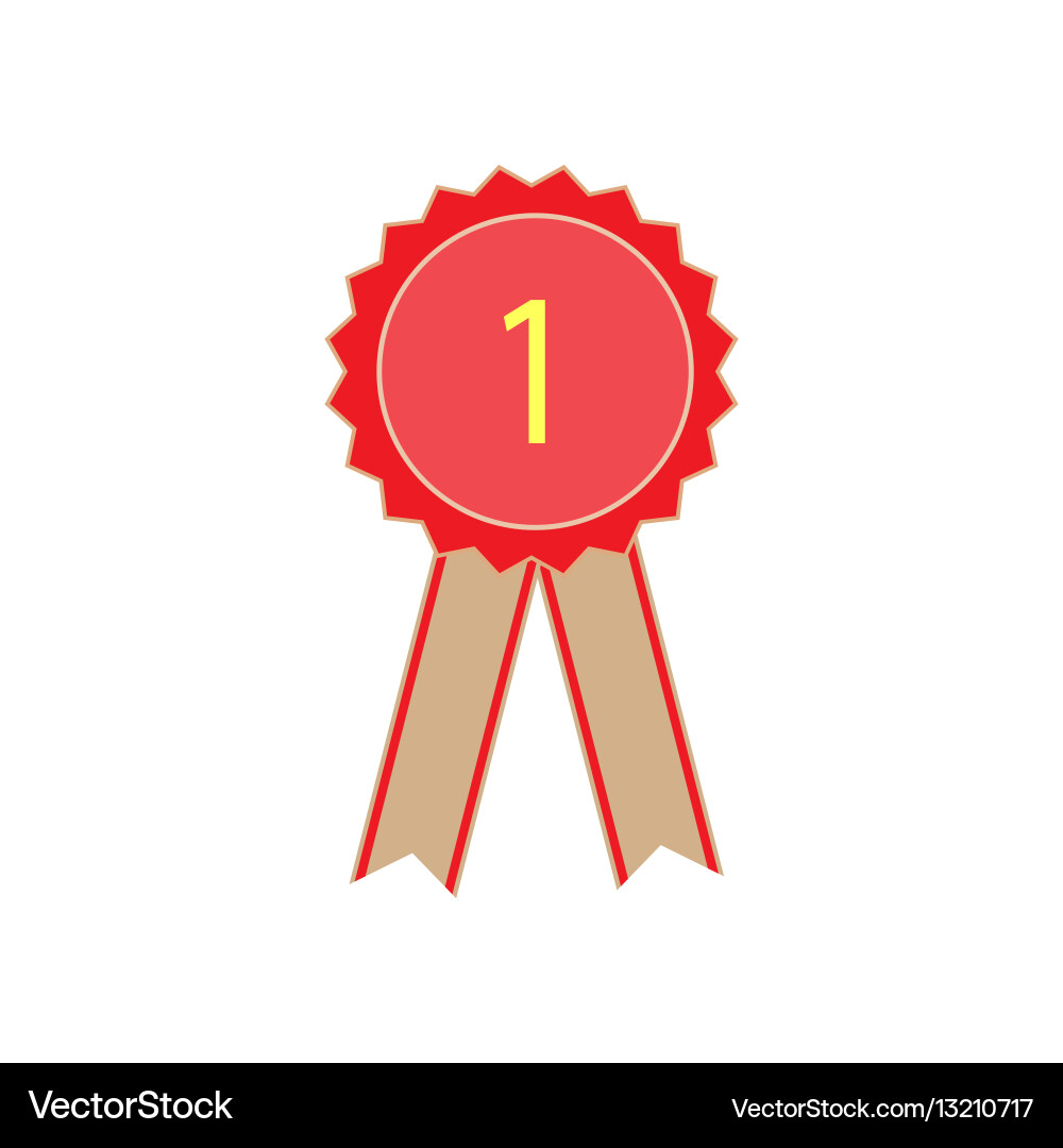 Ribbon award Royalty Free Vector Image - VectorStock