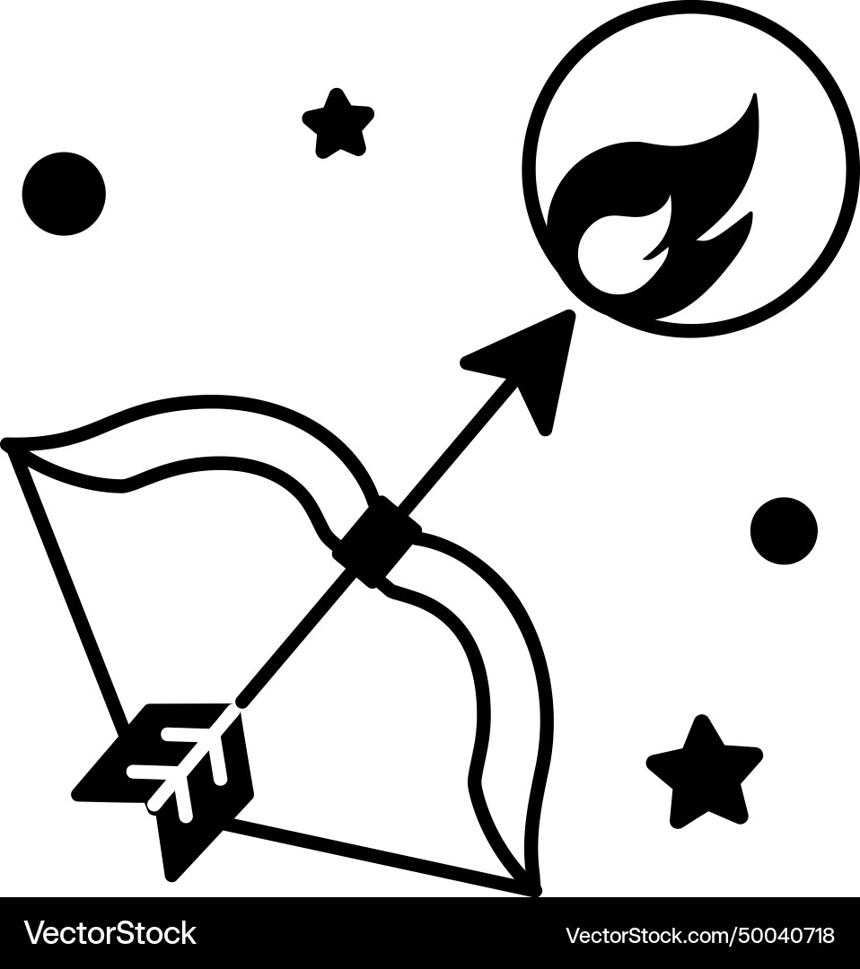 Esoteric astrology icon Royalty Free Vector Image