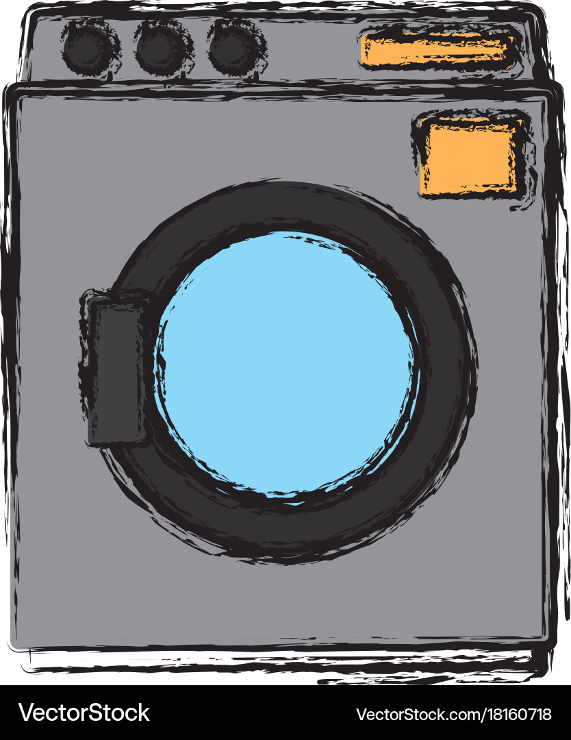 Laundry washer machine Royalty Free Vector Image