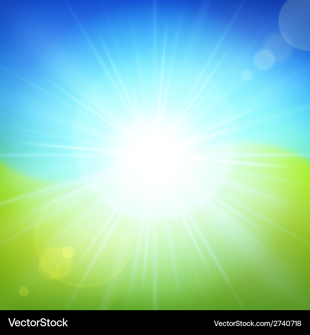 Summer light holidays poster retro background Vector Image