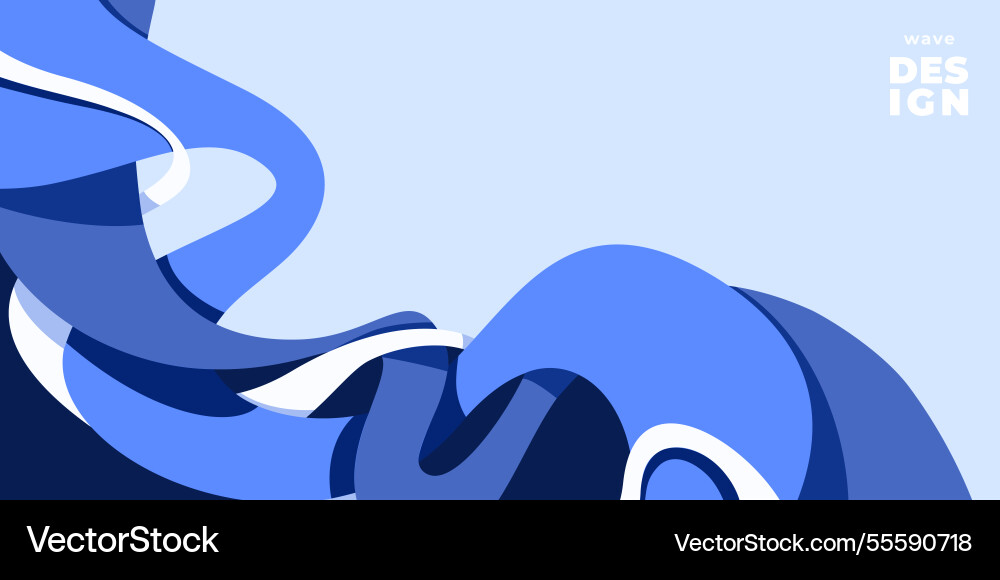 Wave shapes abstract water Royalty Free Vector Image