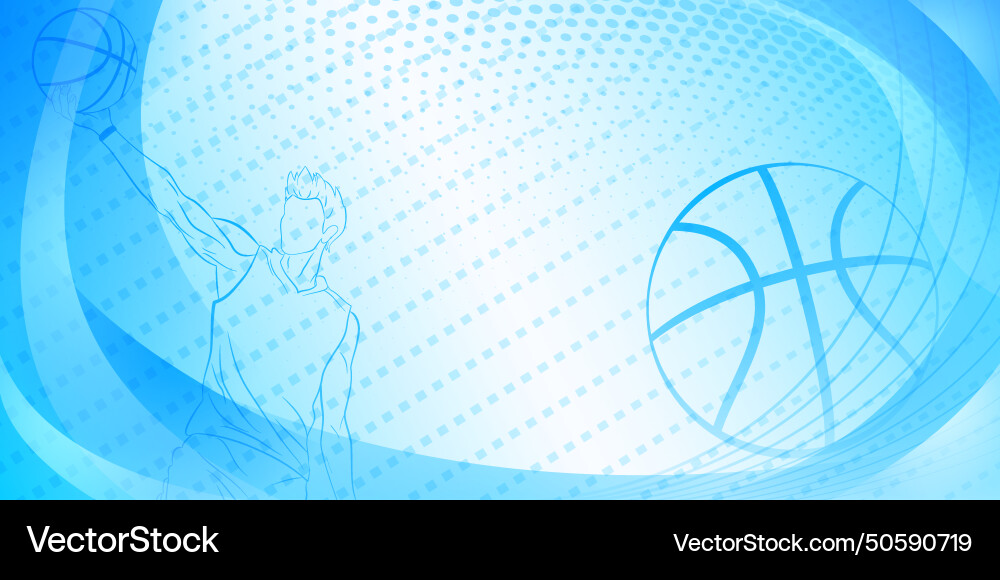 Basketball themed background Royalty Free Vector Image