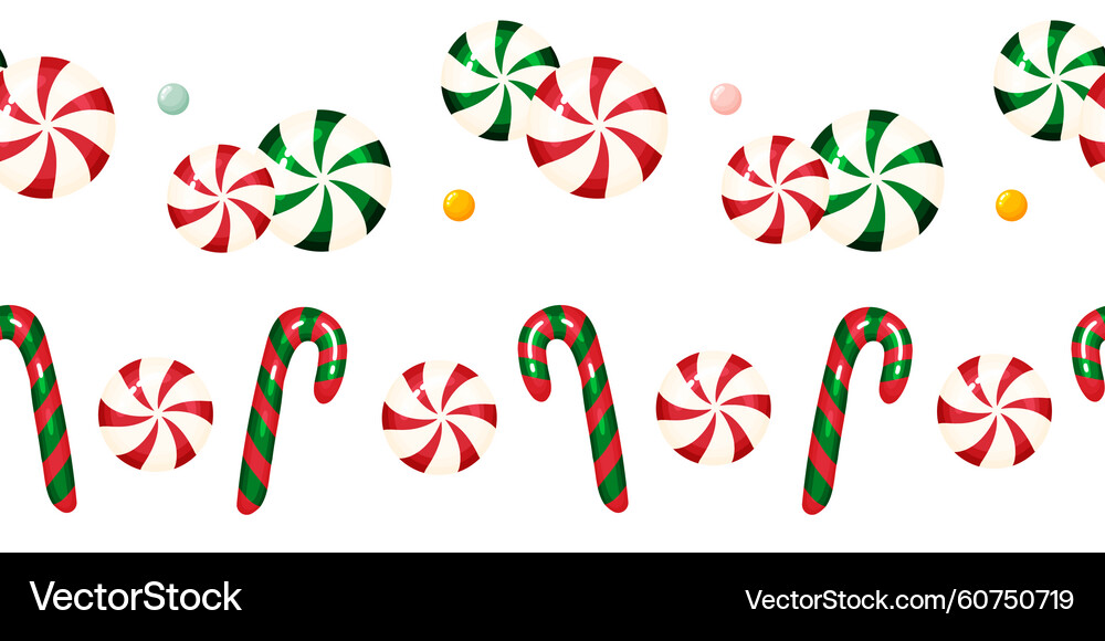 Candy Cane Christmas Borders – Royalty-Free Vector | VectorStock