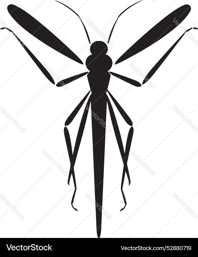 Charming insect symbol insect serenity in Vector Image