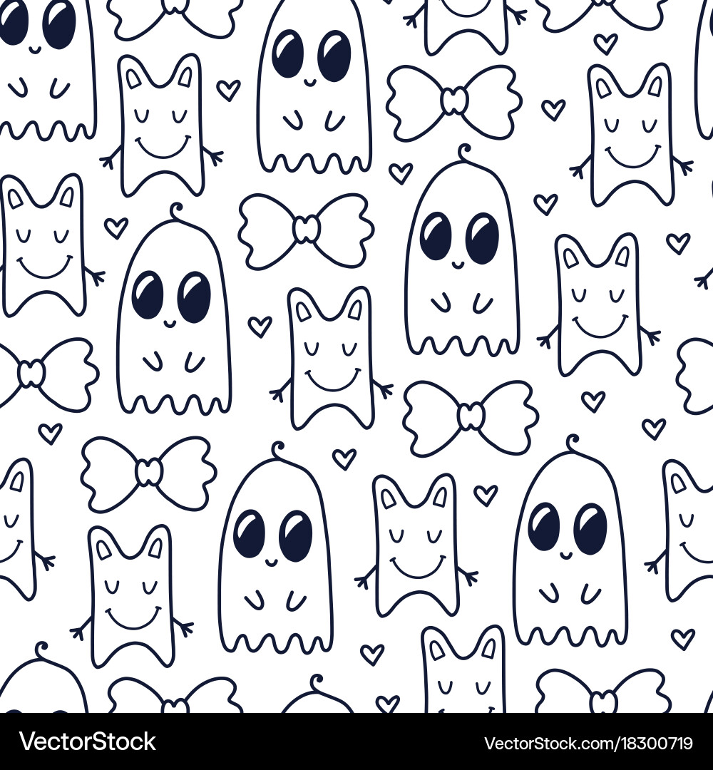 Doodles pattern Royalty Free Vector Image - VectorStock