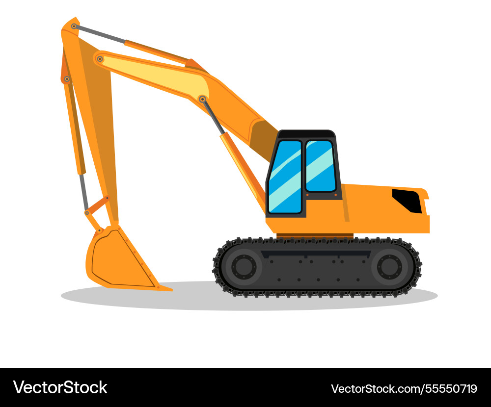 Excavator Royalty Free Vector Image - VectorStock