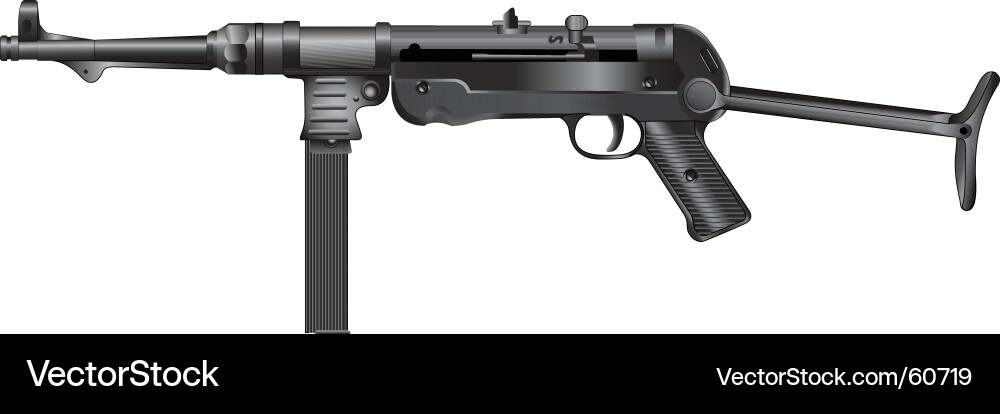 Machine gun Royalty Free Vector Image - VectorStock