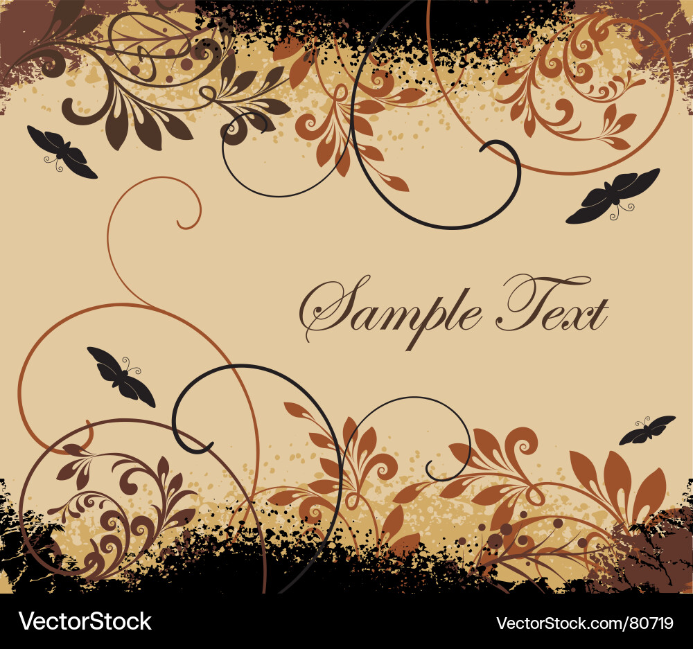 Vintage Botanical Border Royalty Free Vector Image