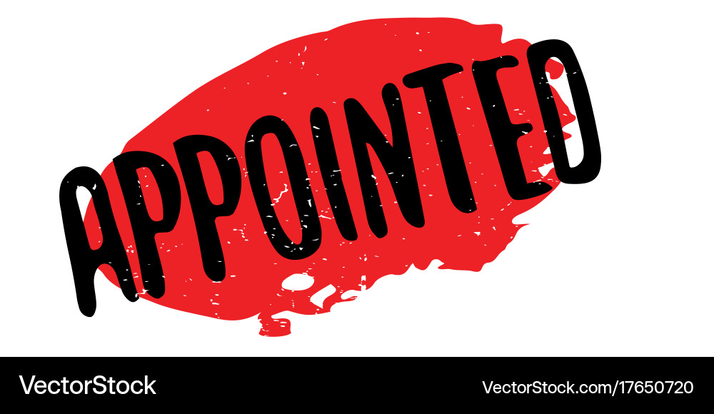 Appointed rubber stamp Royalty Free Vector Image
