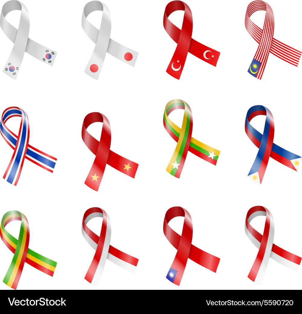 Flag ribbon Royalty Free Vector Image - VectorStock