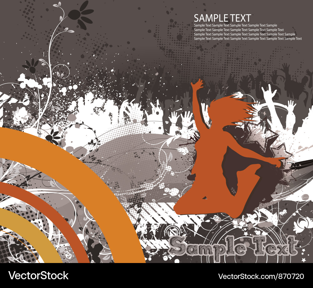 Grunge concert poster Royalty Free Vector Image