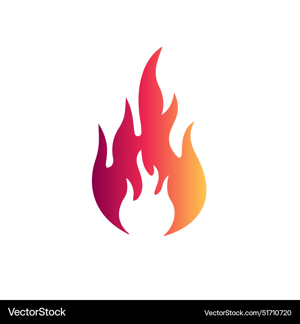Ignition emblem burning flammable fire isolated Vector Image