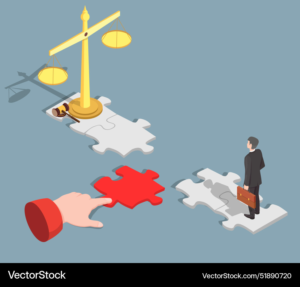 Path to fair justice design Royalty Free Vector Image