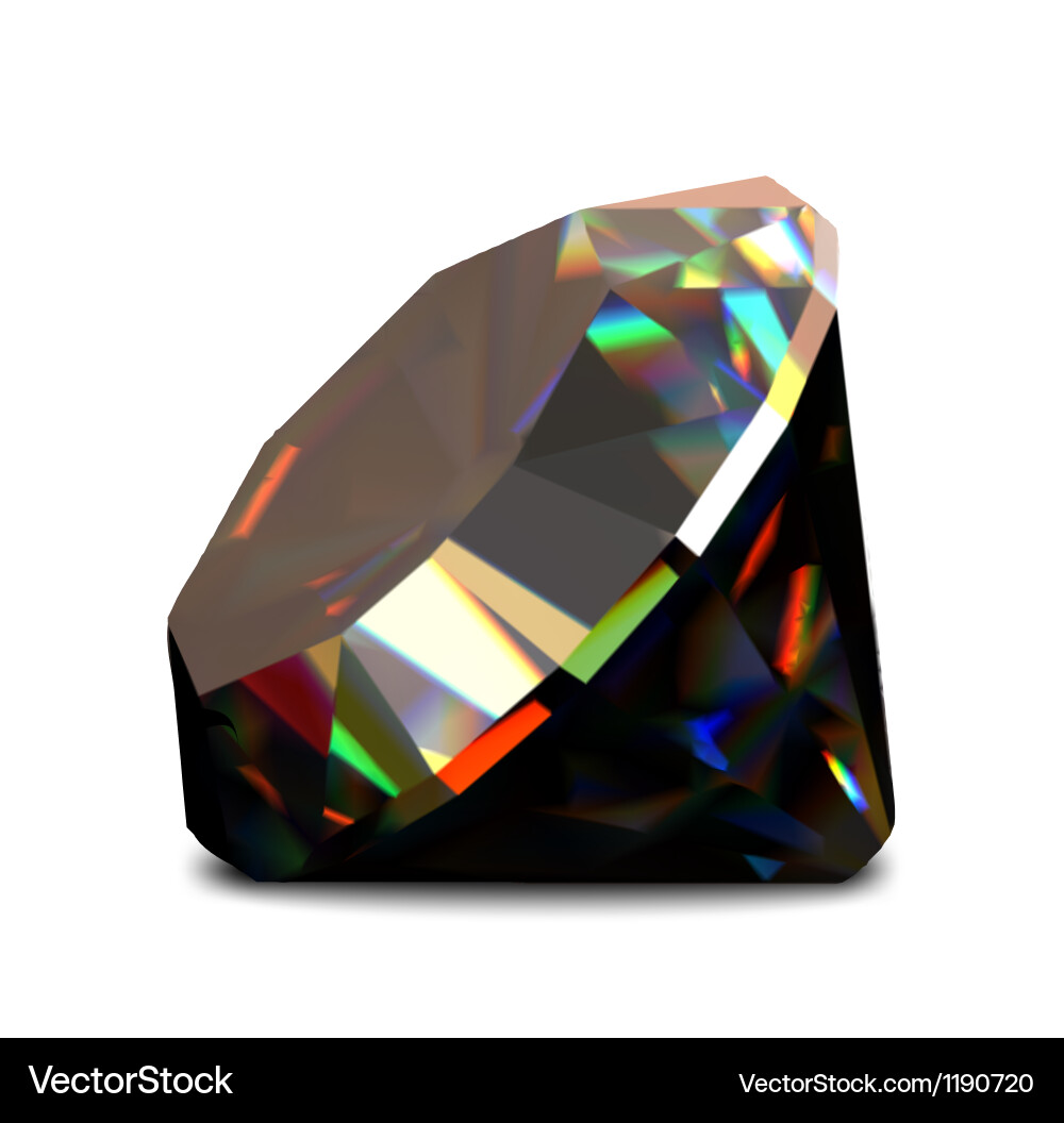 Shiny and bright diamond Royalty Free Vector Image