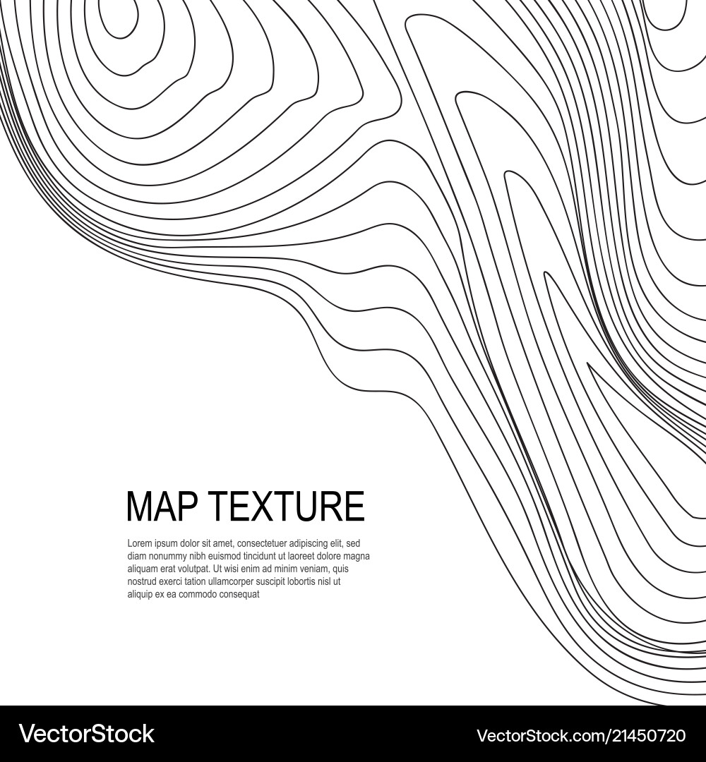 Topographic Terrain Map Royalty Free Vector Image