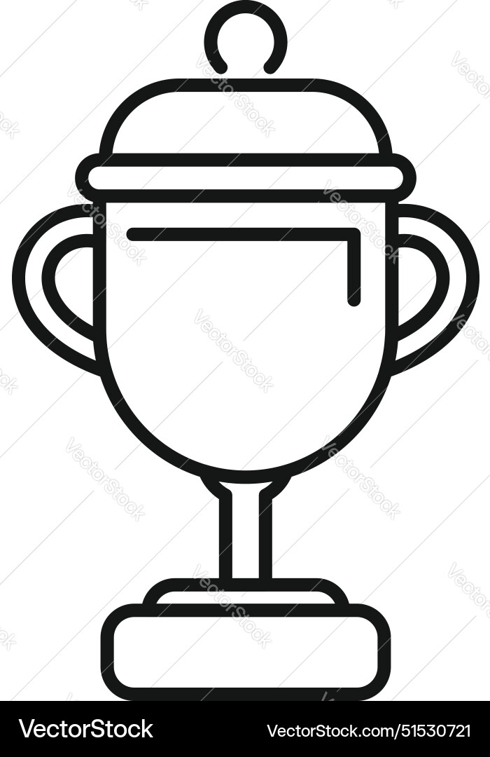 Champion trophy award winning icon Royalty Free Vector Image
