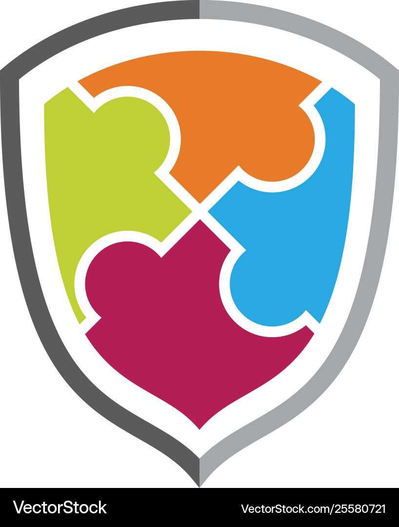 Community shield Royalty Free Vector Image - VectorStock