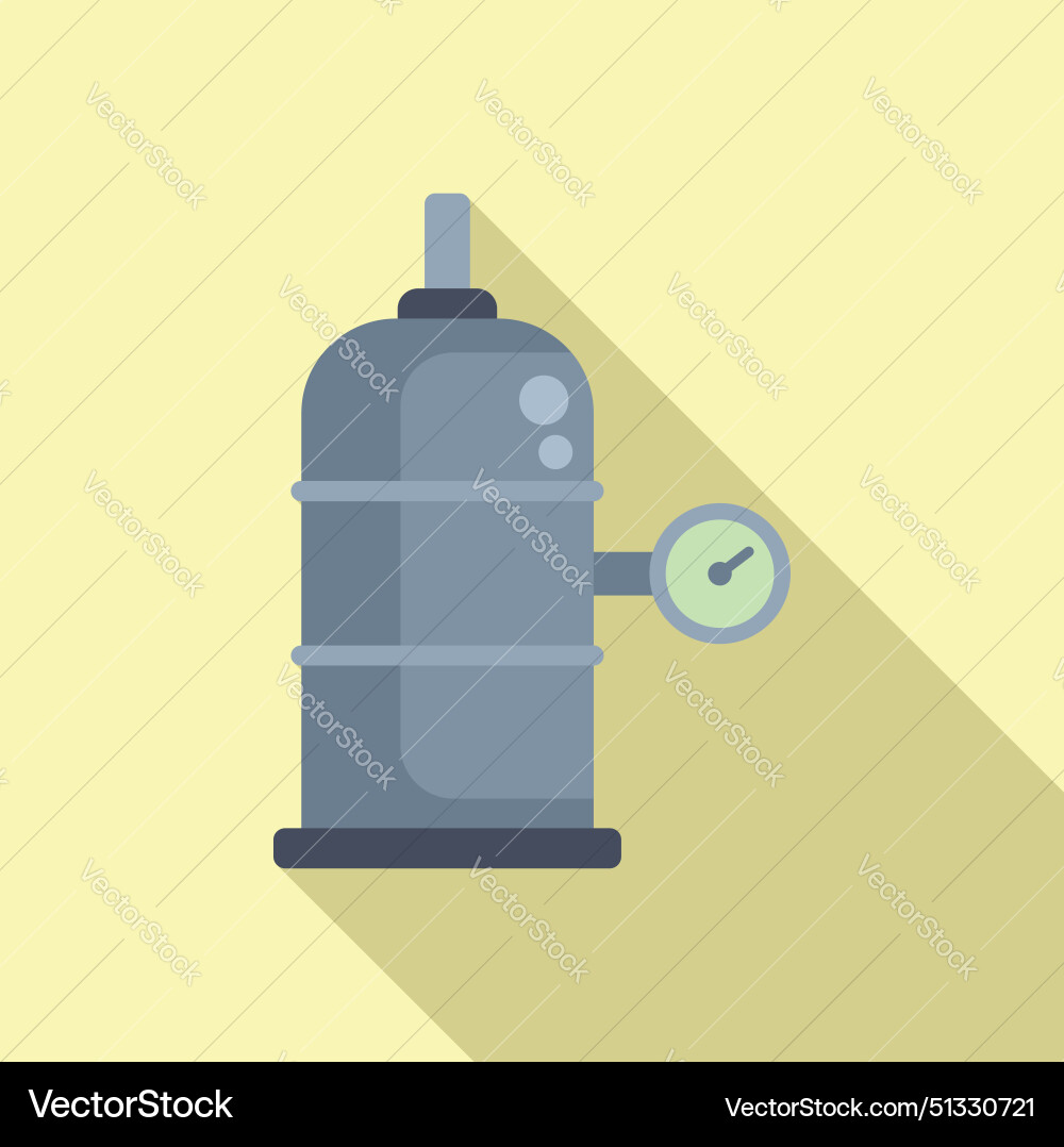 Flat designed of a pressure vessel Royalty Free Vector Image