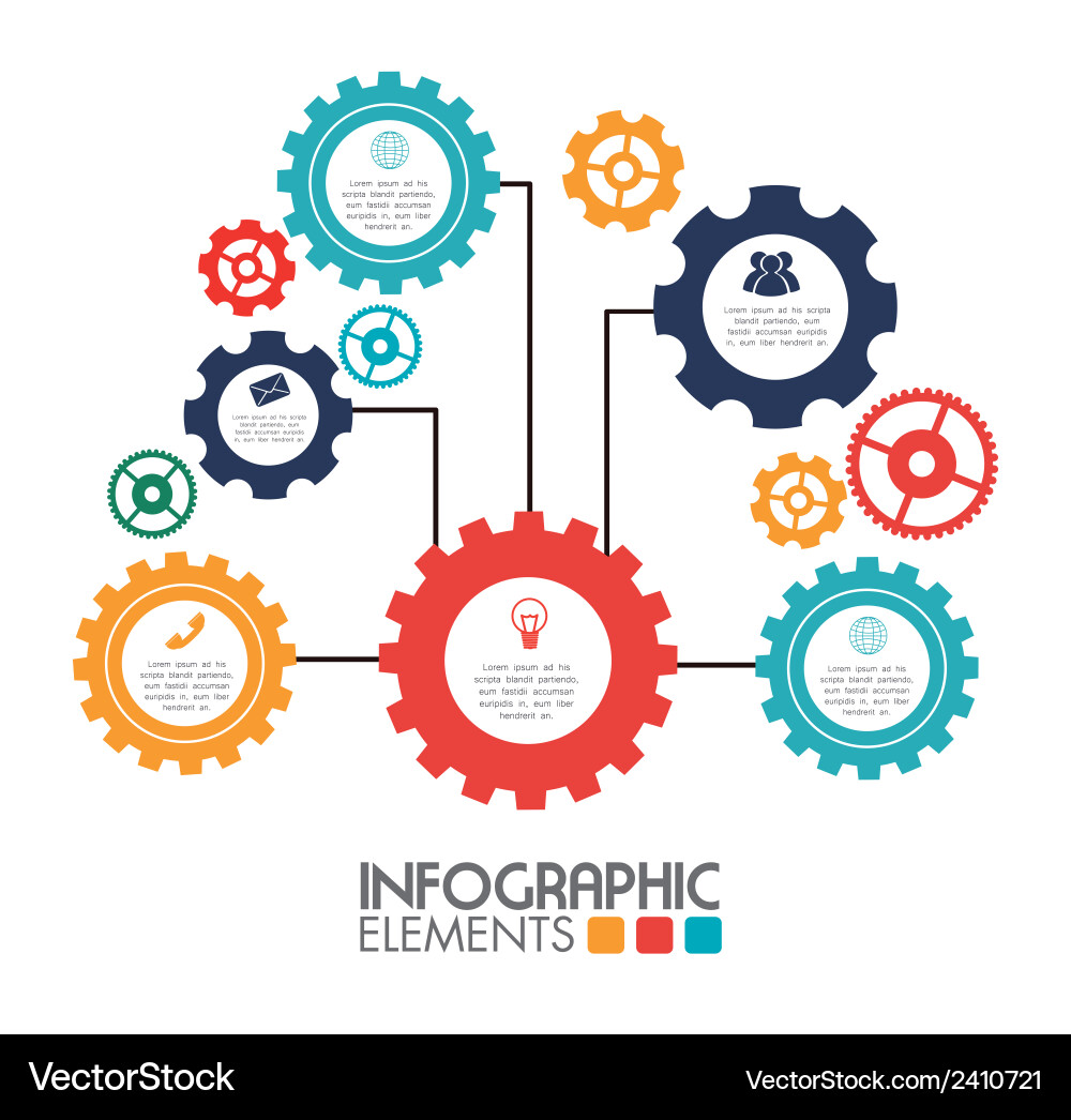 Infographic design over white background Vector Image