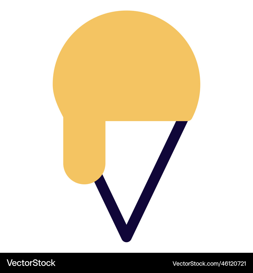 Tasty dripping ice cream softy Royalty Free Vector Image