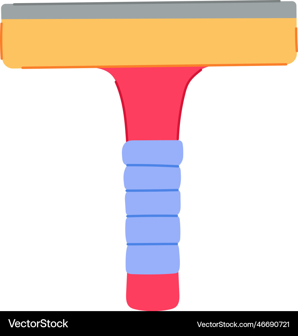 Water squeegee glass cartoon Royalty Free Vector Image