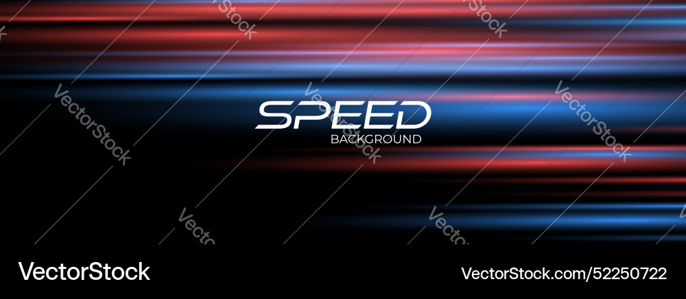 Blue and red high-speed background movement light Vector Image