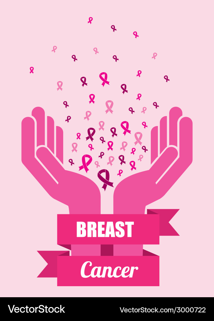 Breast cancer design Royalty Free Vector Image
