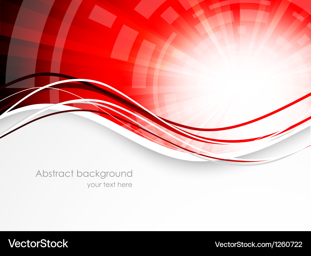 Dynamic Red Wavy Background Royalty Free Vector Image
