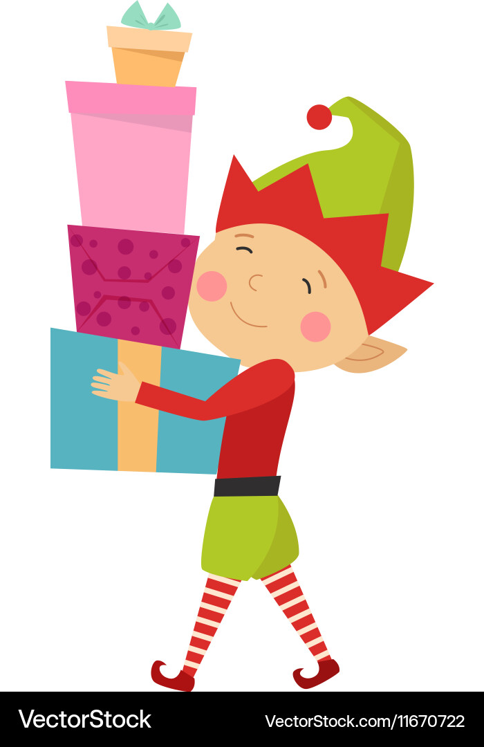 Elf helper Royalty Free Vector Image - VectorStock