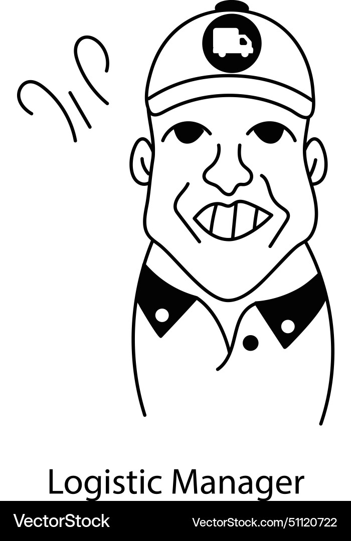 Logistic manager Royalty Free Vector Image - VectorStock