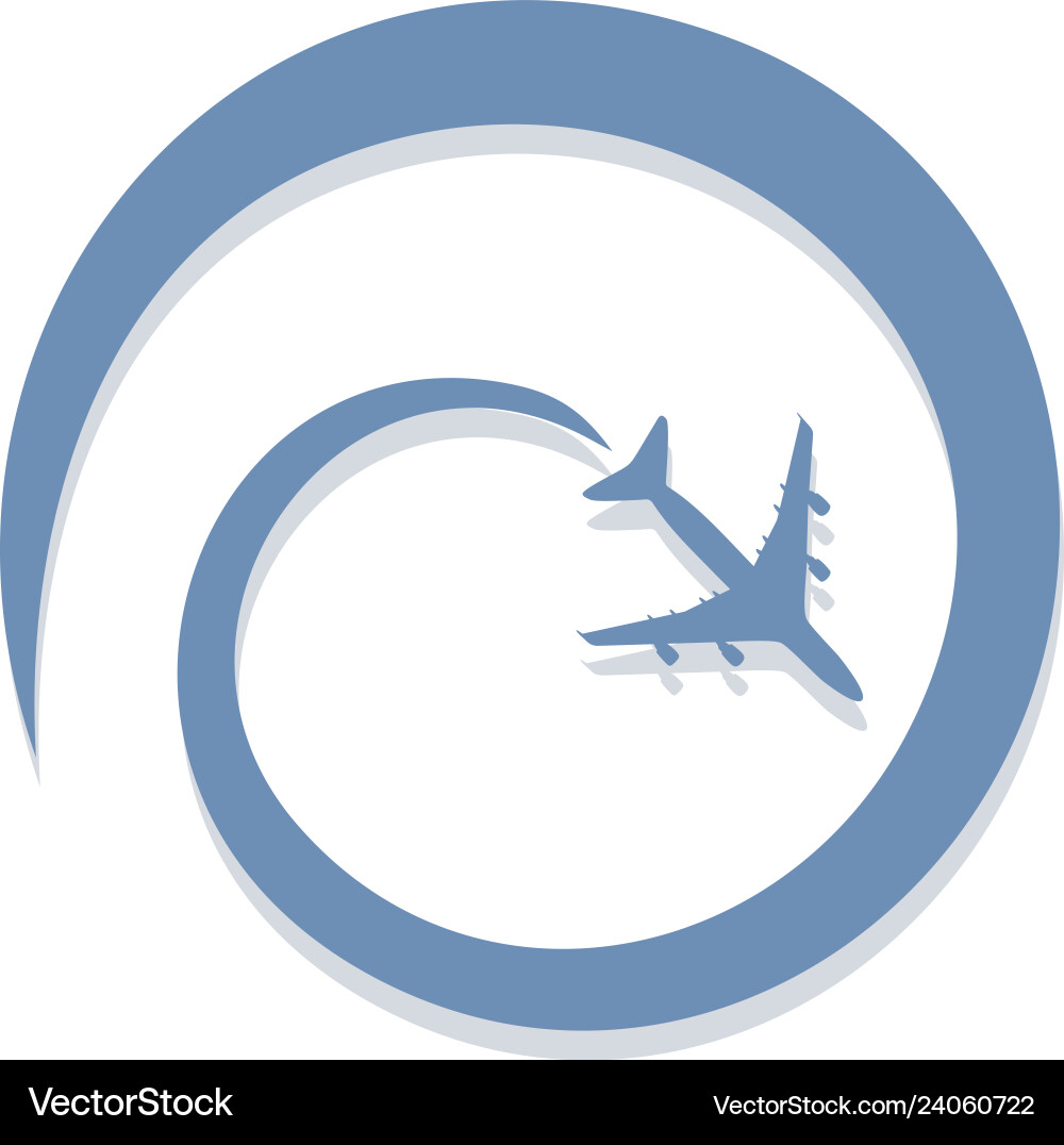 Plane logo Royalty Free Vector Image - VectorStock