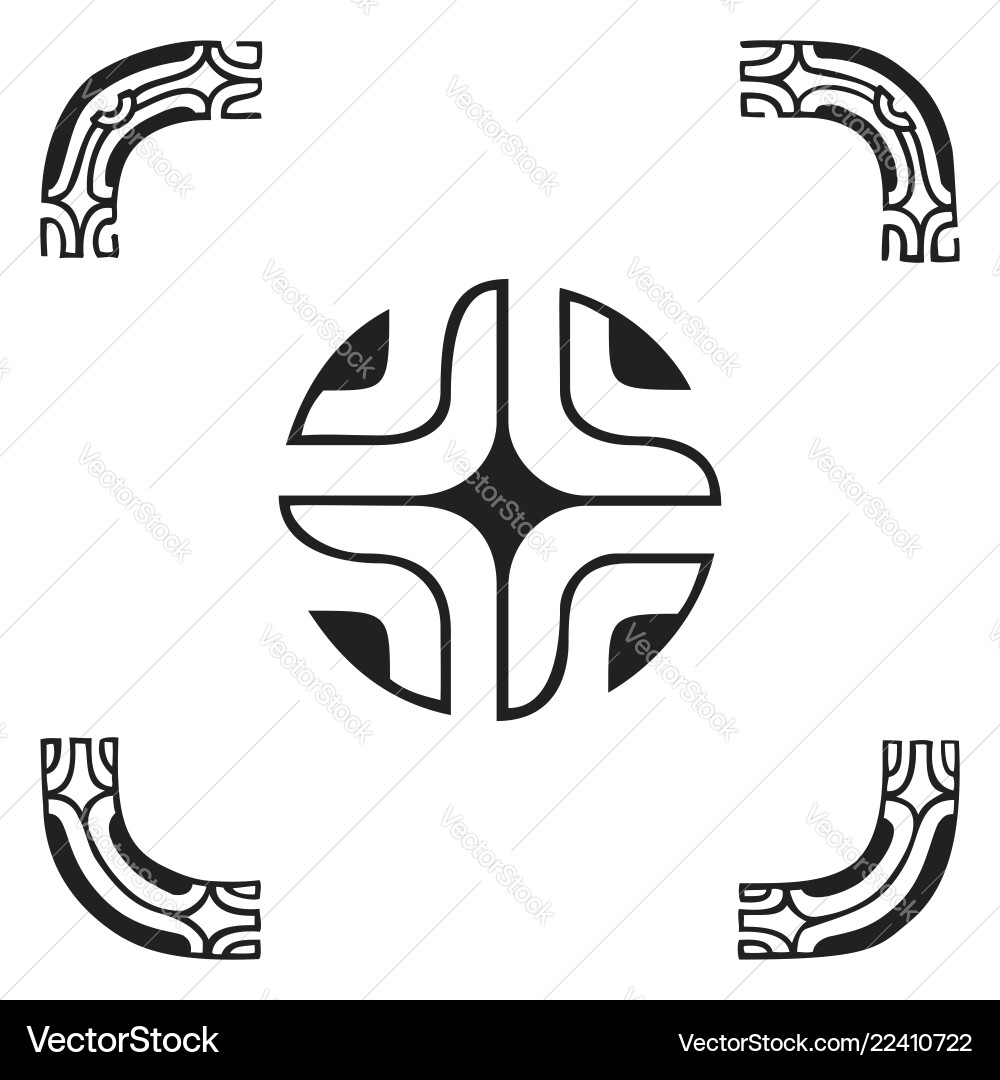 Polynesian tattoo indigenous primitive art Vector Image