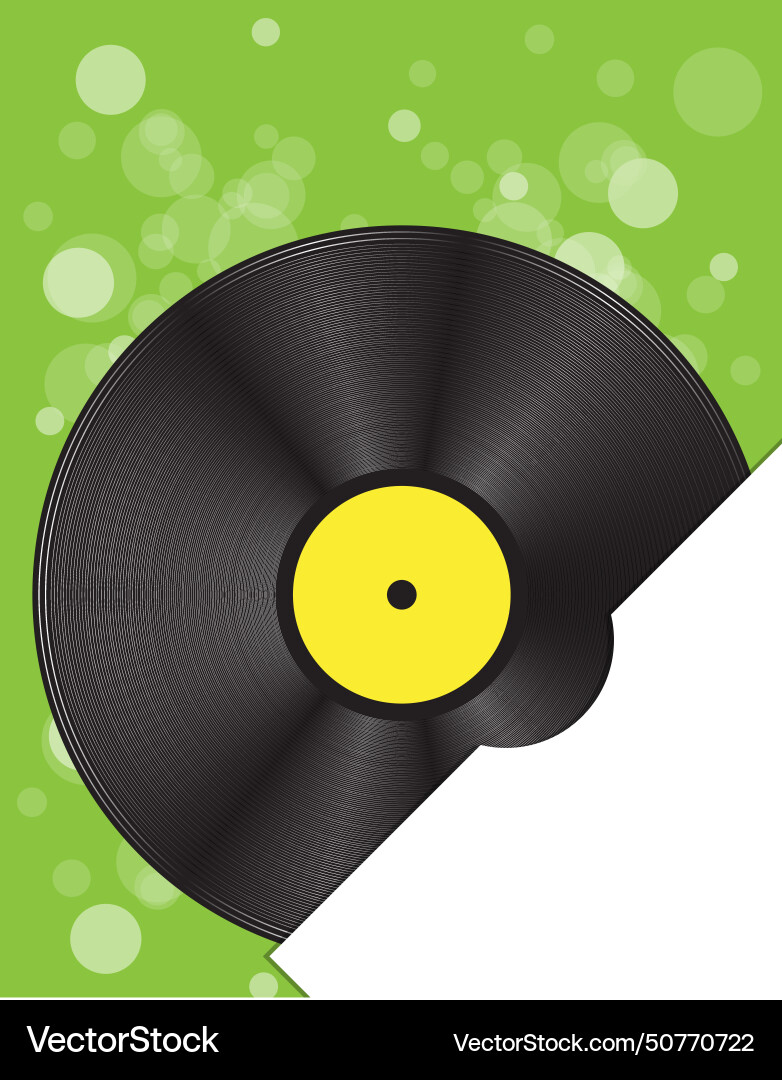 Vinyl disc background for text Royalty Free Vector Image