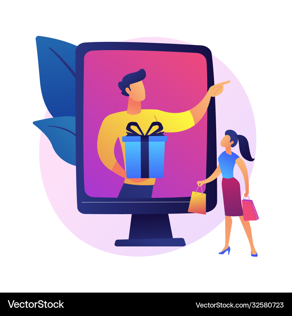 Billboard advertisement concept metaphor Vector Image