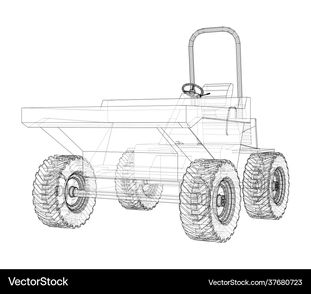 Dumper truck Royalty Free Vector Image - VectorStock