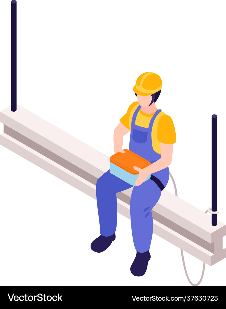 Ironworker isometric Royalty Free Vector Image