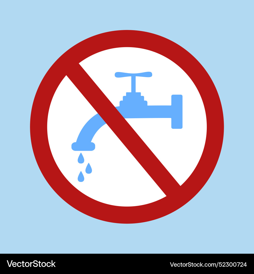 An about saving water resources Royalty Free Vector Image