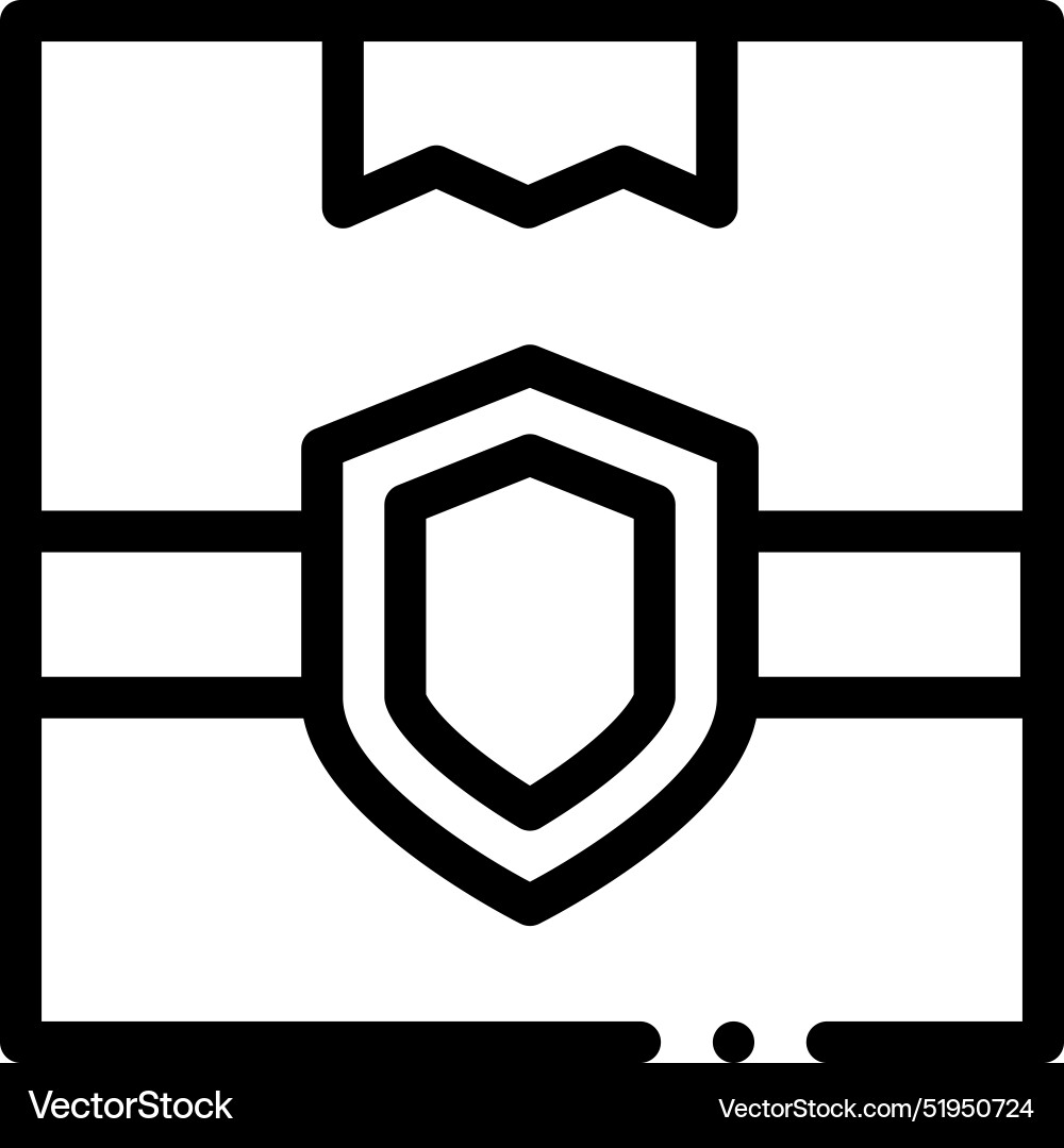 Cargo icon thin linear style design isolated Vector Image