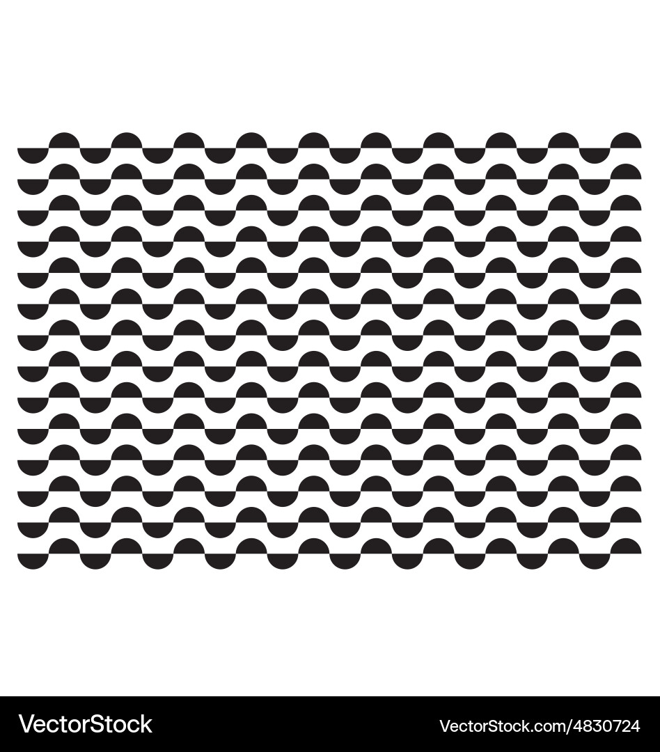 Half circle black pattern Royalty Free Vector Image