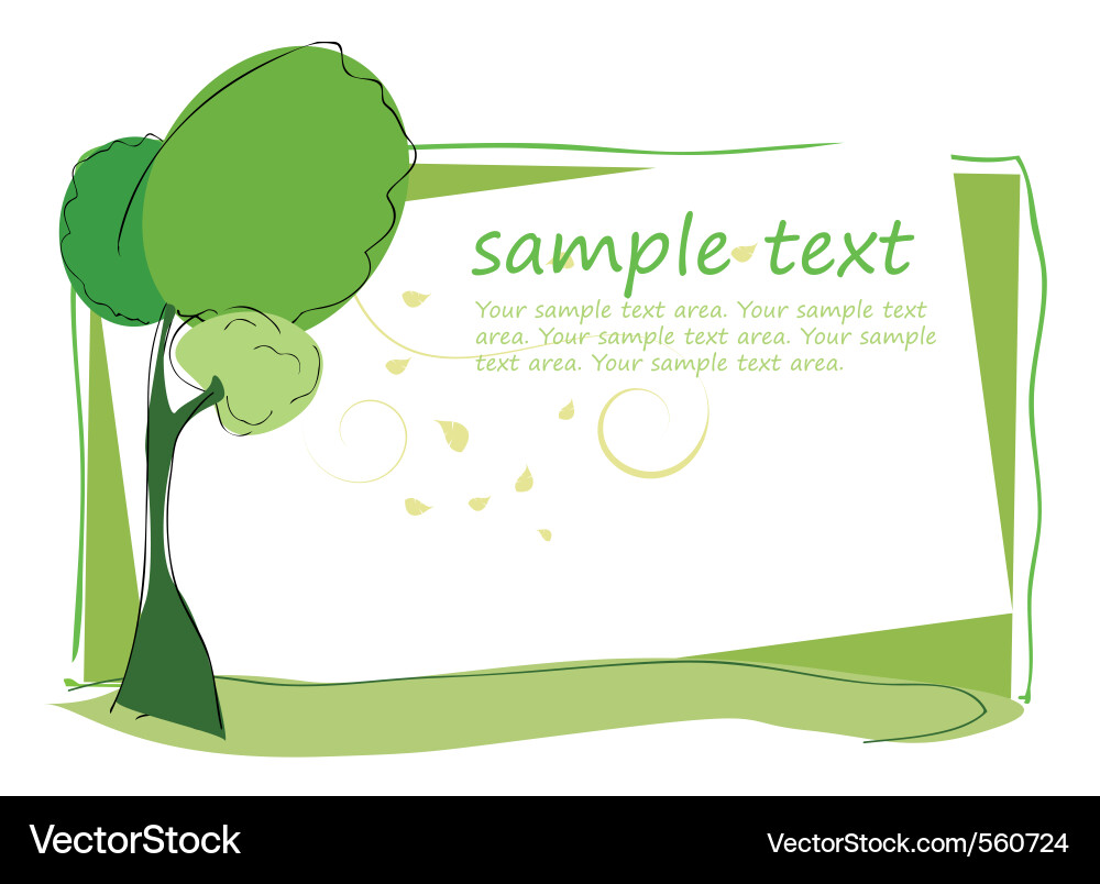 Nature frame Royalty Free Vector Image - VectorStock