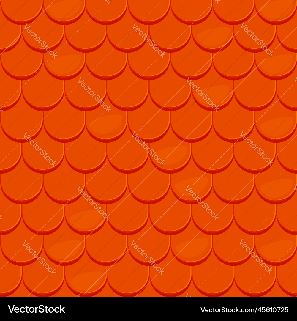 Roof tile seamless pattern roofing background Vector Image