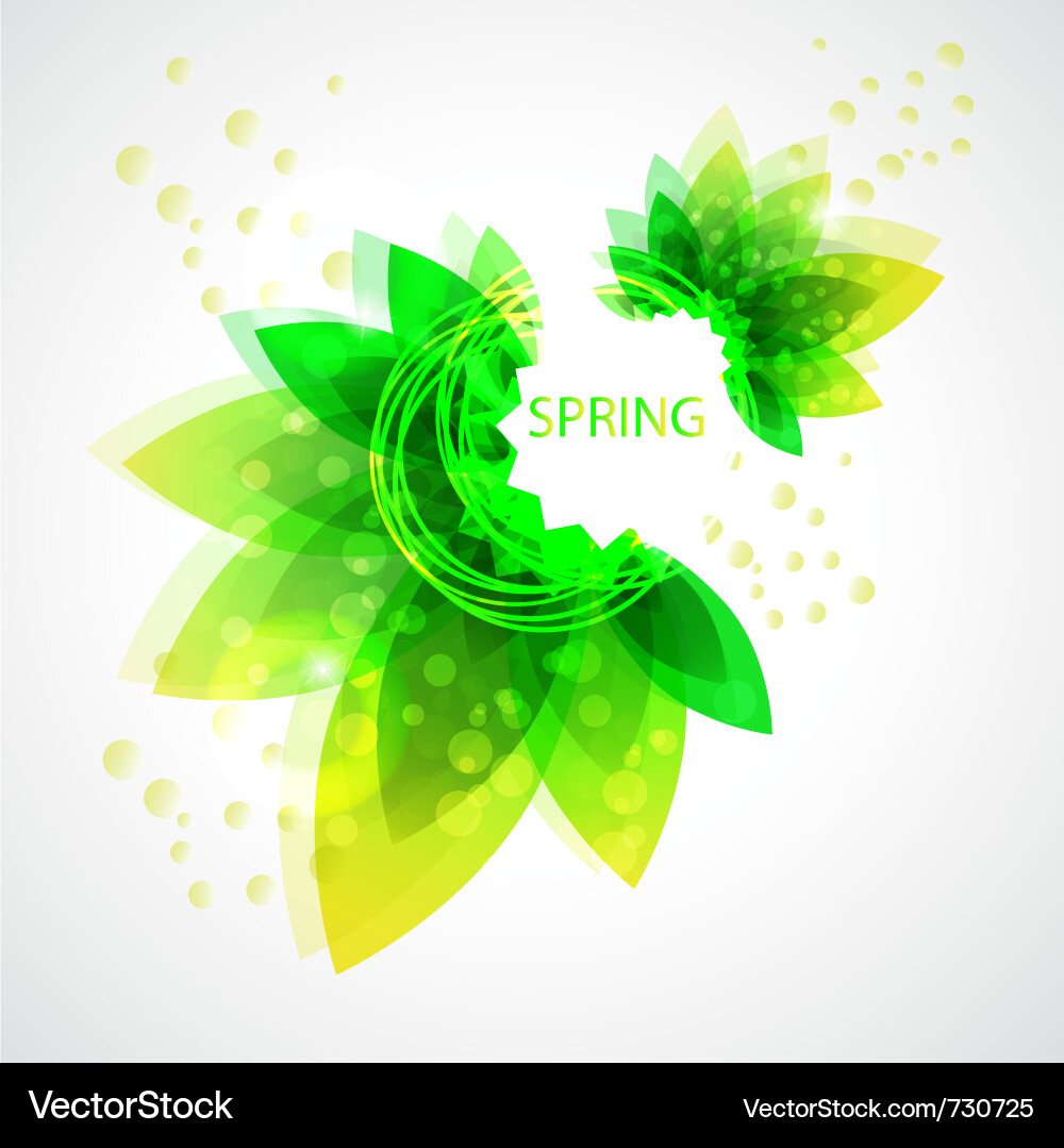 Spring Floral Abstract Background Royalty Free Vector Image