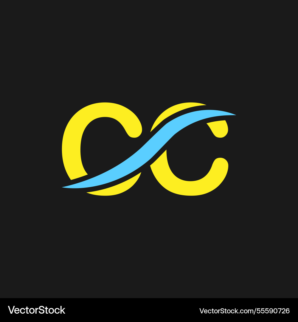 Cc logo design Royalty Free Vector Image - VectorStock