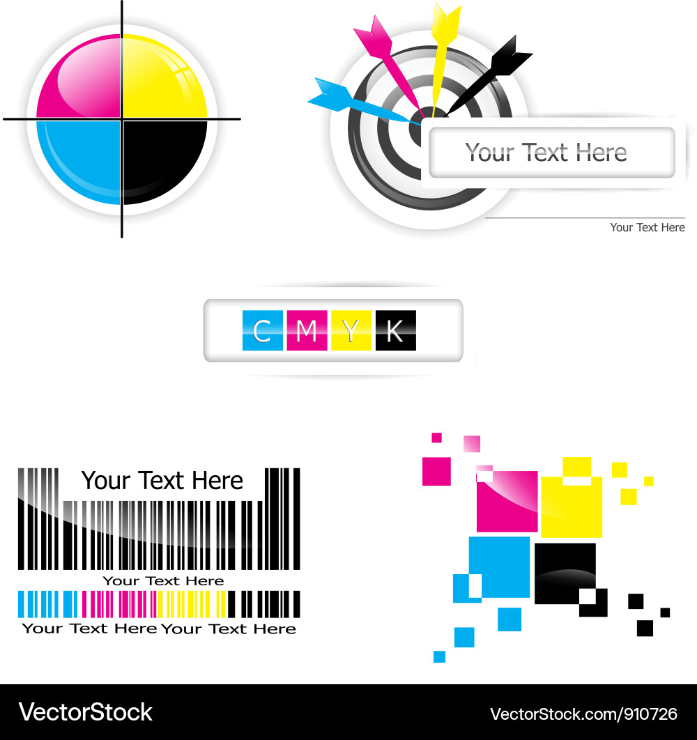 Cmyk design Royalty Free Vector Image - VectorStock