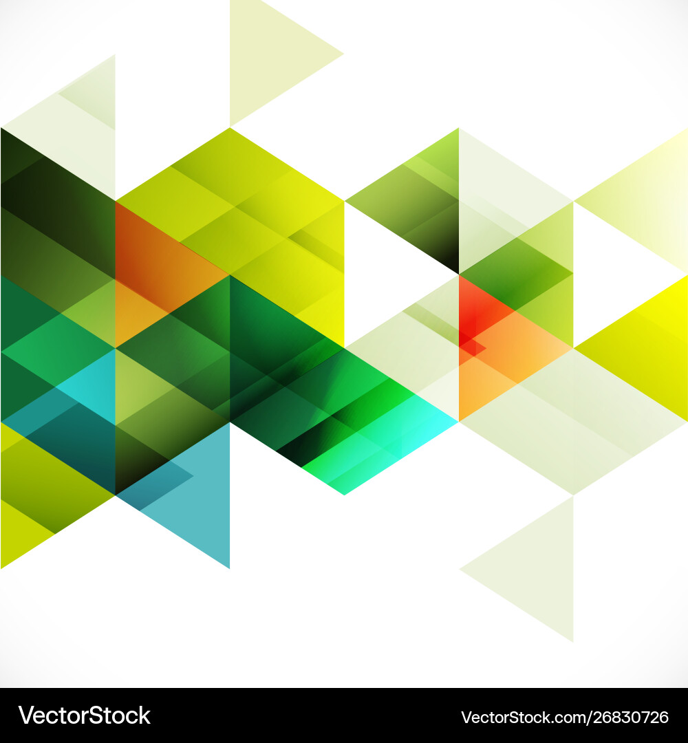 Colorful transparency and fade triangle background