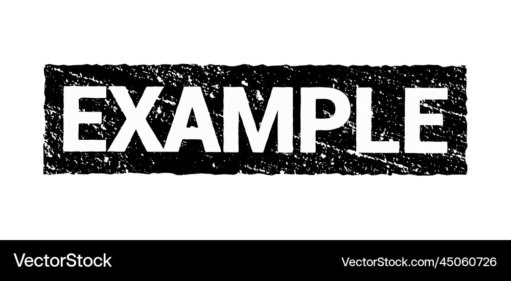 Example stamp icon sample watermark rubber Vector Image